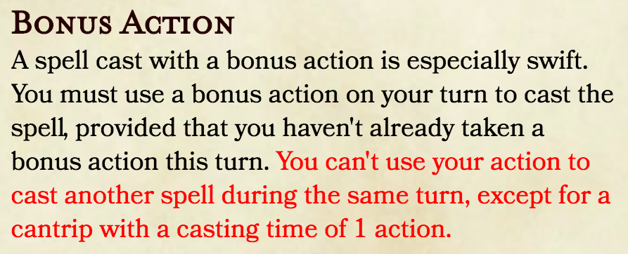 Casting a Bonus Action and Reaction Spell on Your Turn – ThinkDM