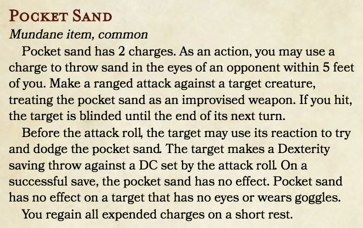 Sandshifter (Sorcerer) – ThinkDM