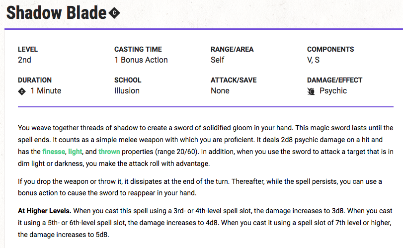 Blade Cantrip Changes – ThinkDM